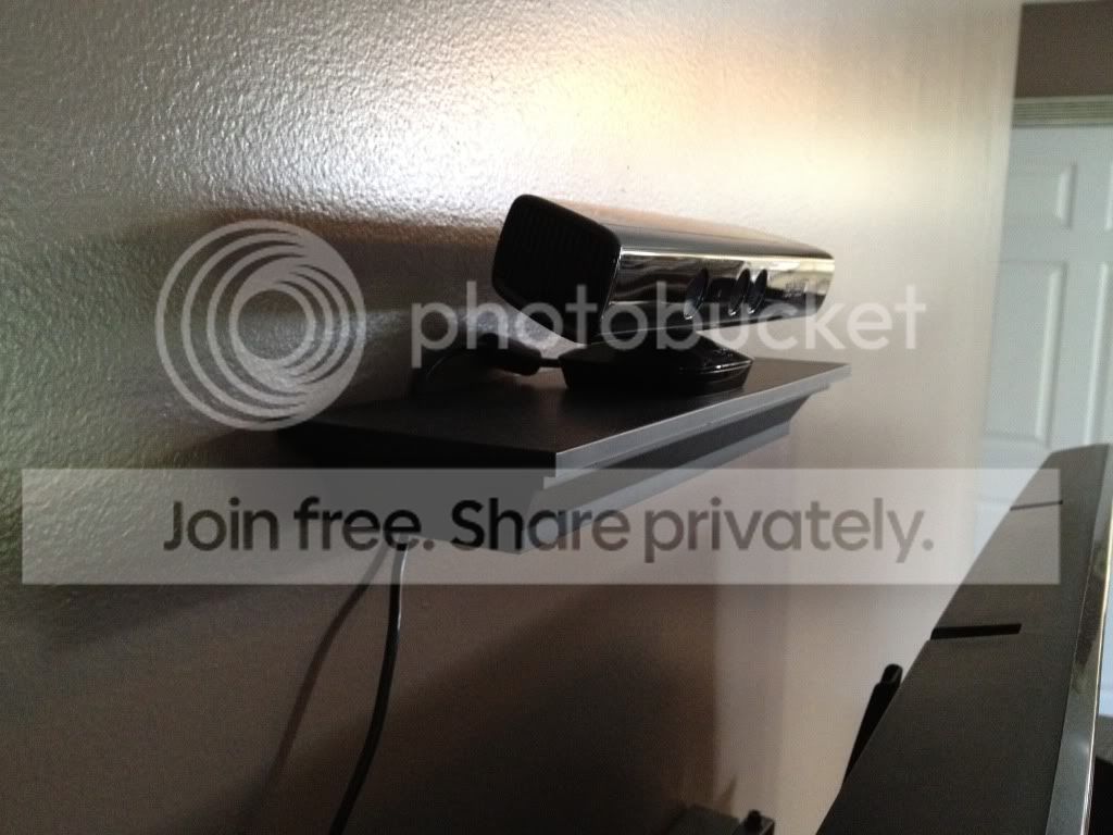 Where did you put your Kinnect/Wii Sensor when mounting your flat panel ...